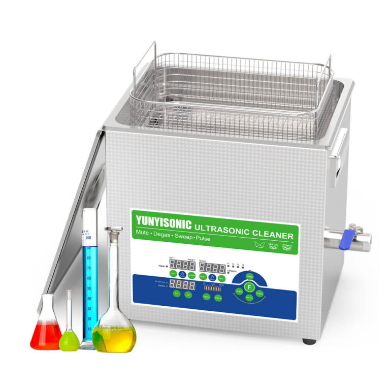 10L 40kHz Ultrasonic Lab Bath with Digital Heating & Timing Control for ...