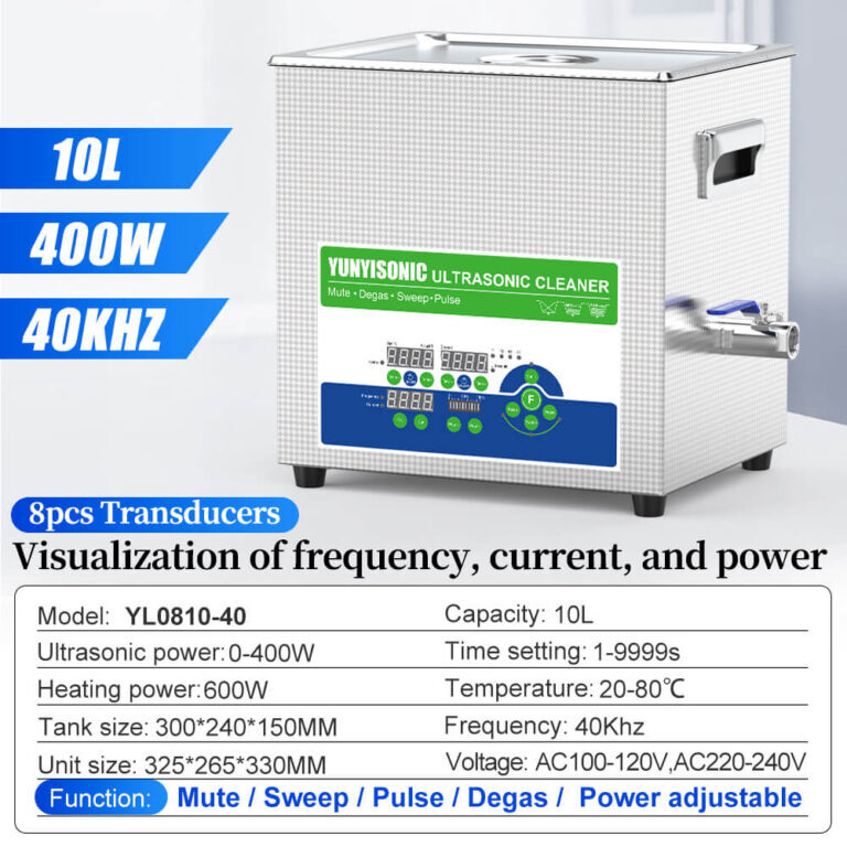 10L Ultrasonic Lab Cleaner with Pulse Sweep Function for Efficient ...