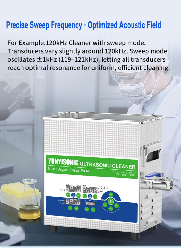Yunyisonic 10L Lab Ultrasonic Cleaner 40/80/120/170kHz | Precise Sample ...